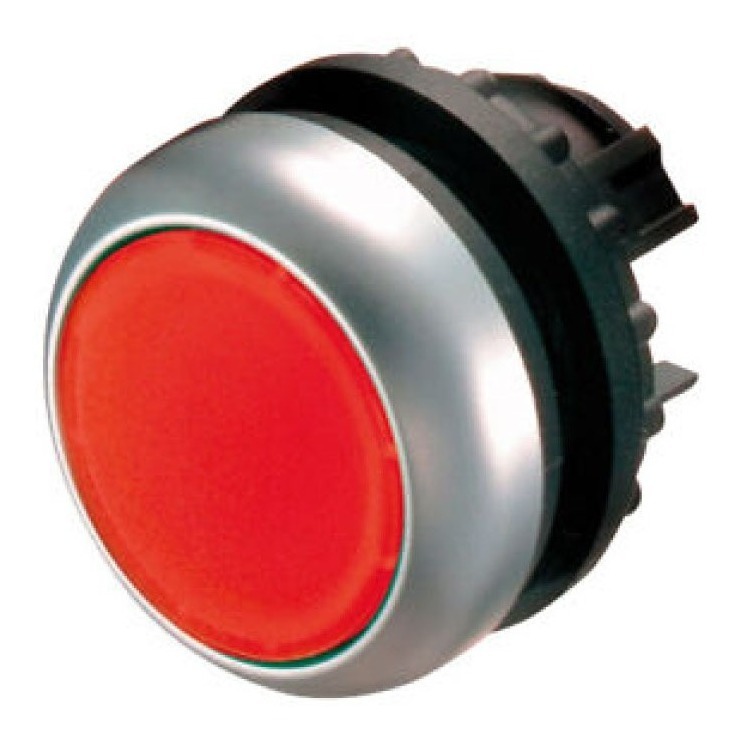 Pulsador Momentaneo Iluminado Rojo Kloeme M22-dl-r (2 Pzas) | Acotron Electrónica Industrial